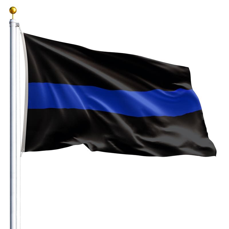 Thin Blue Line 3'x5' – Islander Flags of Kitty Hawk, Inc.