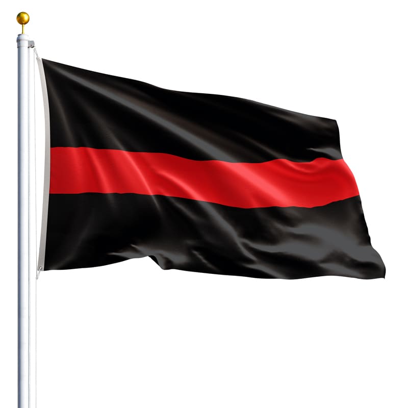 Thin Red Line 3'x5' – Islander Flags of Kitty Hawk, Inc.