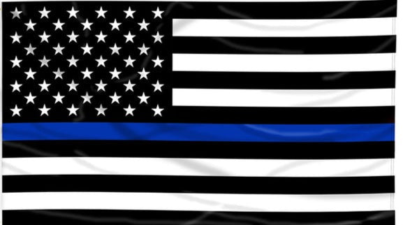 Thin Blue Line US 3'x5' – Islander Flags of Kitty Hawk, Inc.