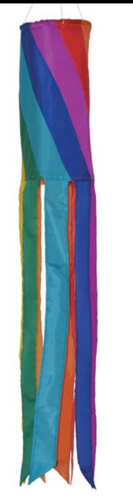 Rainbow Diagonal Windsock – Islander Flags of Kitty Hawk, Inc.