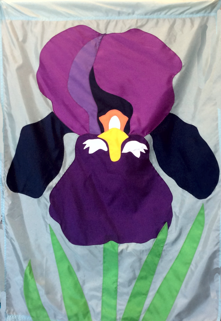 Iris Handmade Appliqued Flag – Islander Flags of Kitty Hawk, Inc.